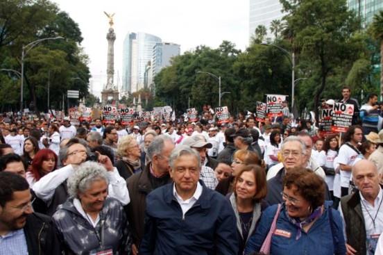 Marcha de AMLO en vivo