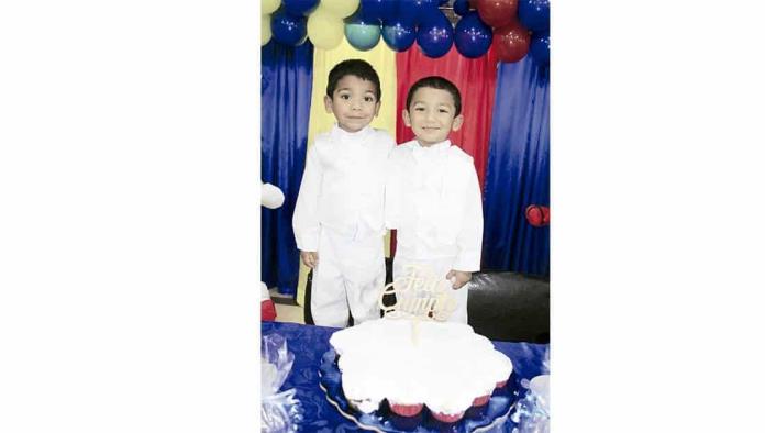 Celebran bautizo y cumpleaños a Dominic y Donovan