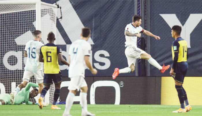 Gana Argentina a Ecuador con golazo de Lionel Messi