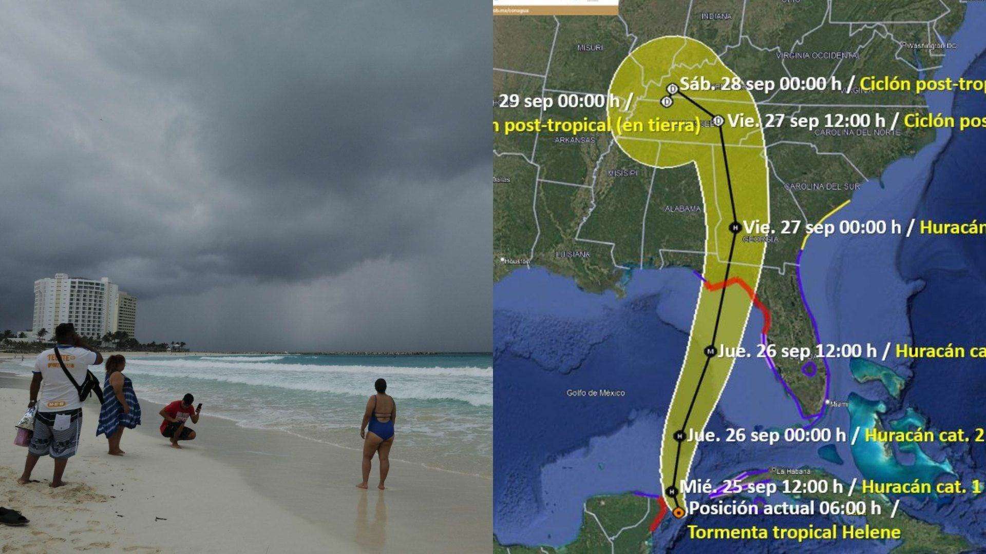 Helene ya es huracán; Se aproxima a la península de Yucatán